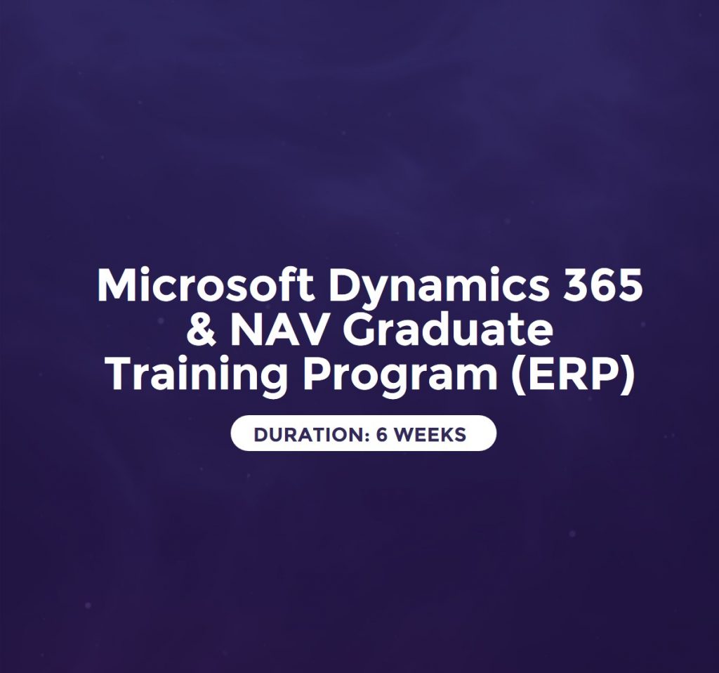 Microsoft Dynamics 365 & NAV Graduate Training Program (ERP) – Gems ...
